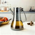 Glass Oil Bottle with Precision Pour Spout, 12oz Drip-Free Kitchen ...