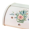 Bread Box Bin with Roll Lid Farmhouse for Baked Goods Countertop ...