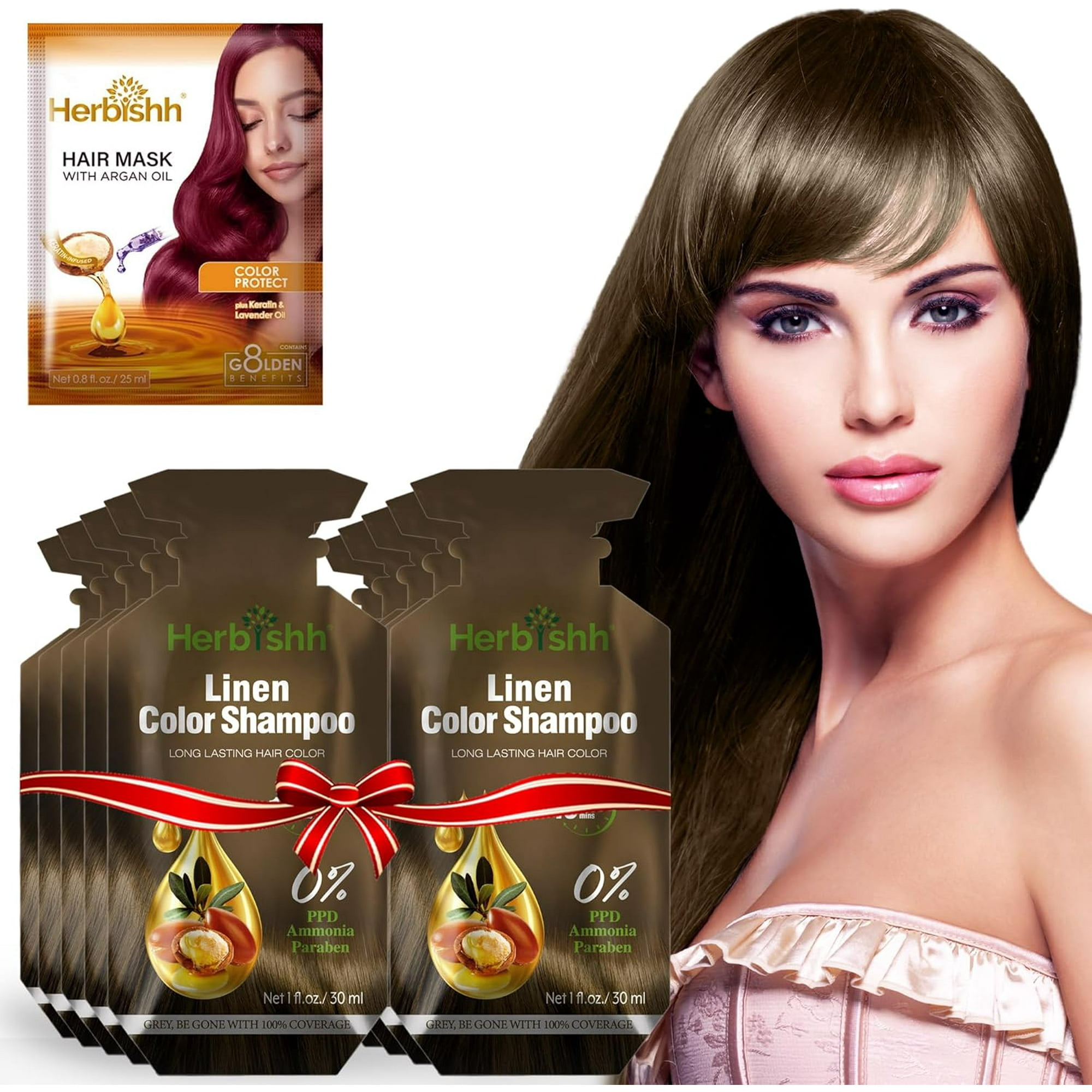 Click here for Herbishh Linen Ppd-Free Hair Color Shampoo Travel... prices