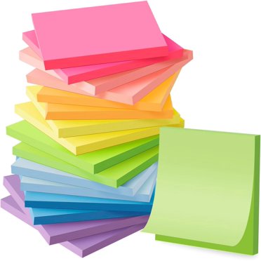 Post-it Super Sticky Notes Classroom Pack, 3 x 3 Inches, Assorted ...