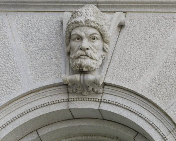 Print: Exterior View. Ethnological Head Called Russian Slav On A ...