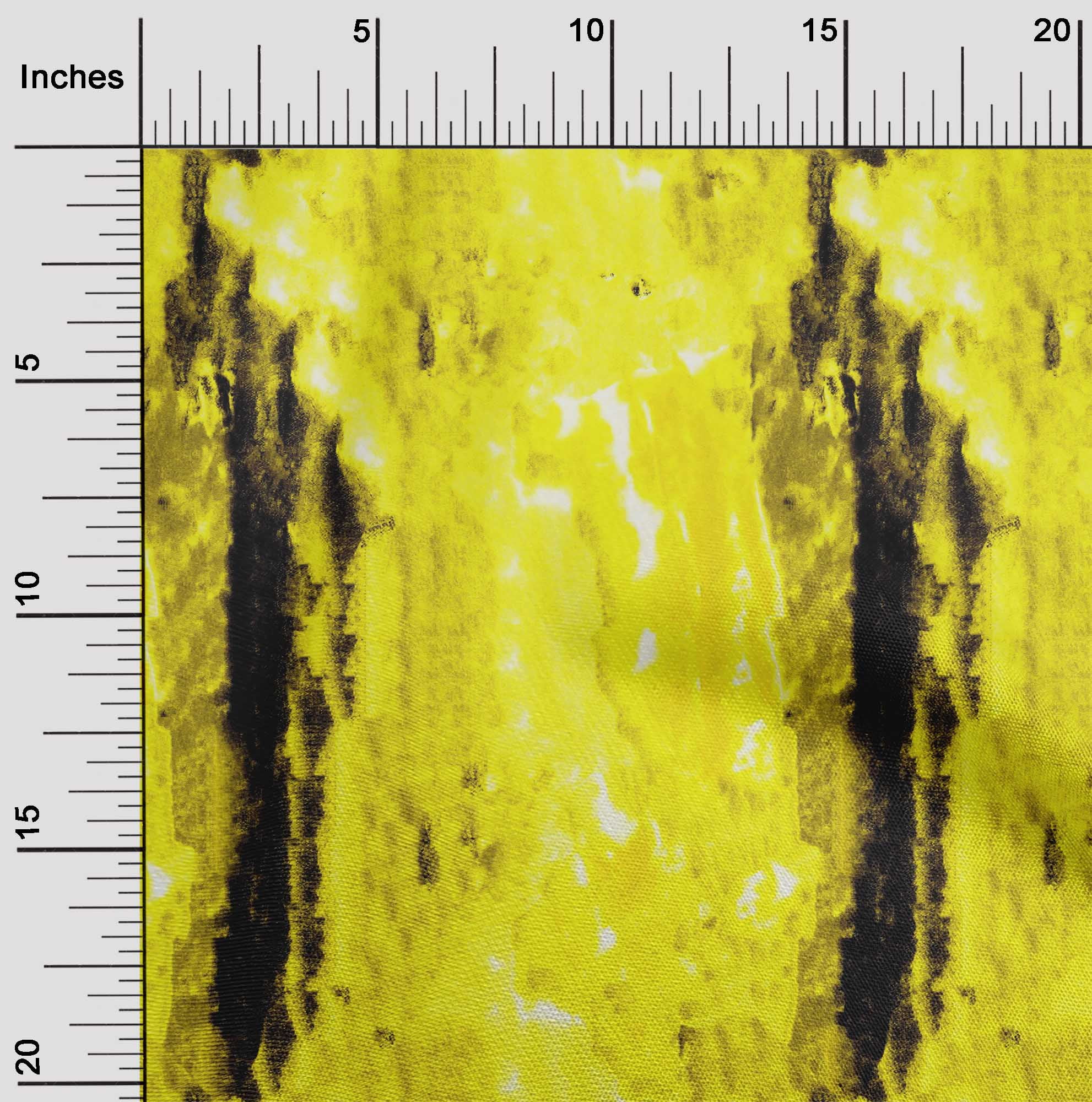 oneOone Cotton Poplin Yellow Fabric Tie Dye Sewing Material Print ...