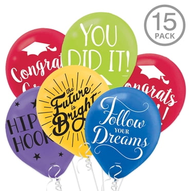 Anagram Congrats Grad Cap School Colors Cluster SuperShape 31in Foil ...