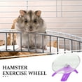 BESTYASH Silent Running Wheel for Hamsters and Small Pets Violet Low ...