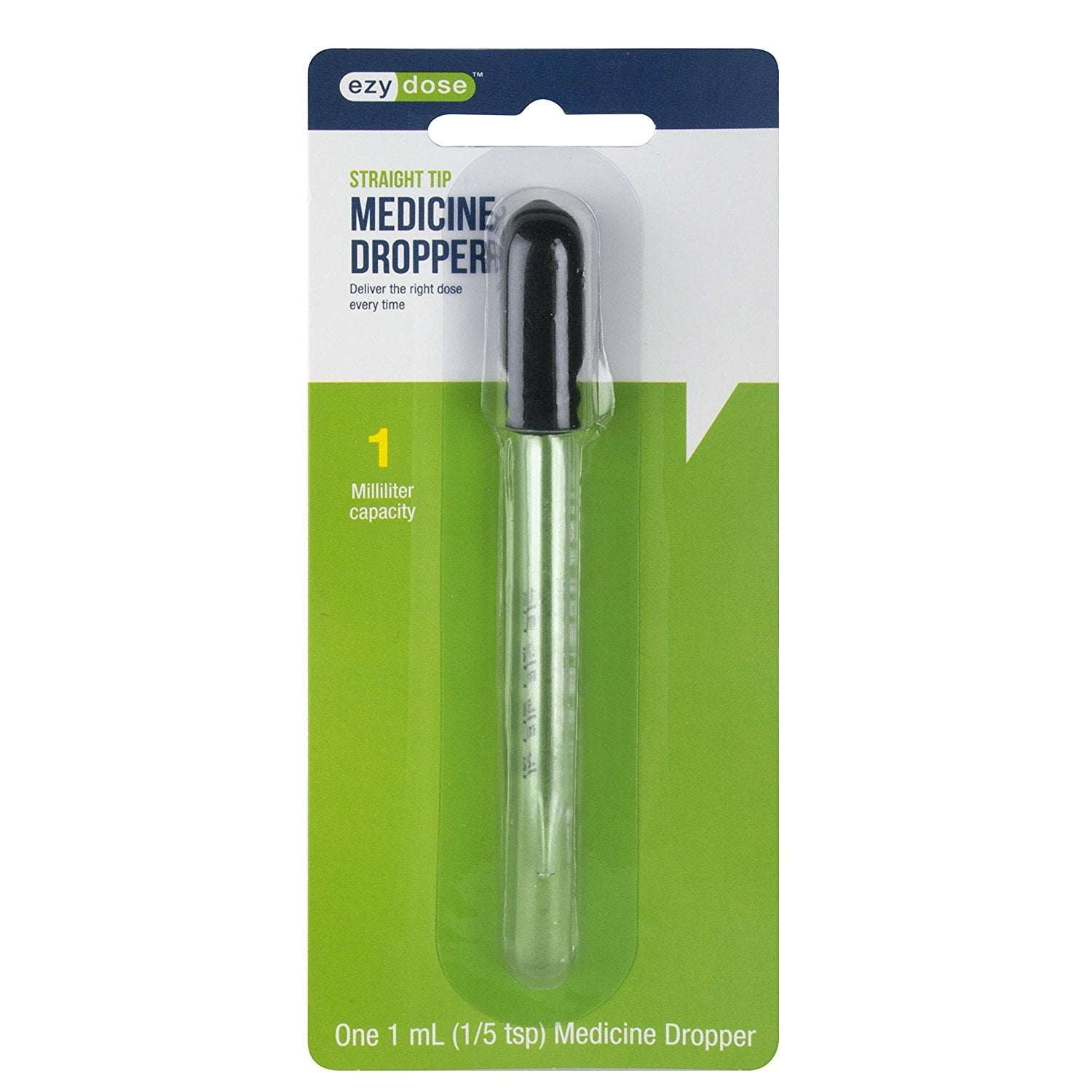 Ezy Dose Calibrated Straight Tip Glass Dropper, 1 mL - Walmart.com