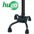 Hugo Adjustable Ergonomic Quad Cane for Right or Left Hand Use, Black ...