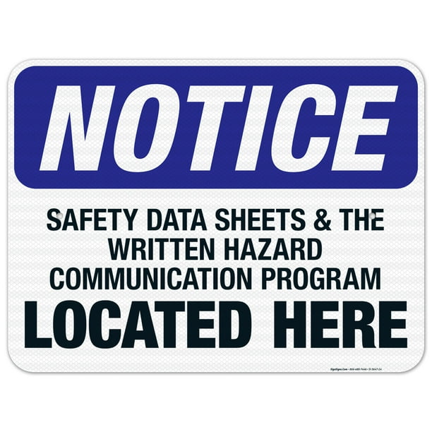 Safety Data Sheets & Written Hazard Communication Program Located Here ...