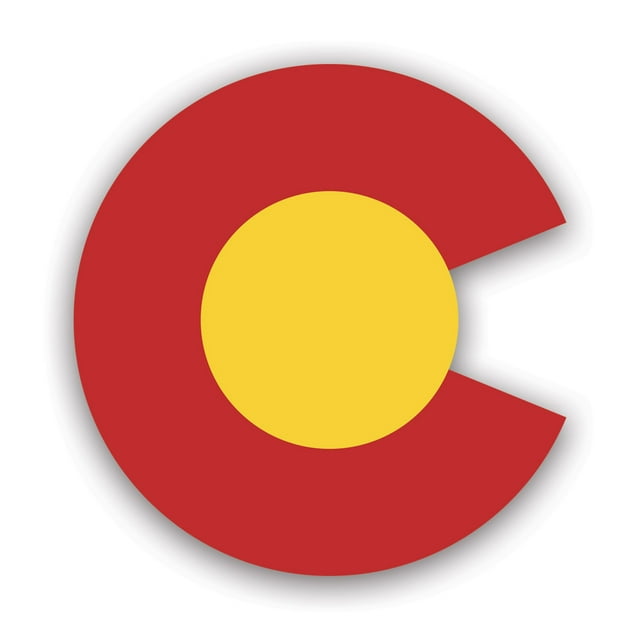 Colorado C Logo Shaped Sticker Decal - Self Adhesive Vinyl ...