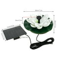 NKTIER Solar Fountain,Solar Lotus Fountain Water Lily Bird Bath ...
