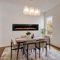 OKADA 68" Electric Fireplace Insert, 3.86" Ultra Thin Wall Mounted/In ...