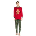 Jolly Jammies Women’s Holiday Gingerbread Matching Family Pajamas Set ...