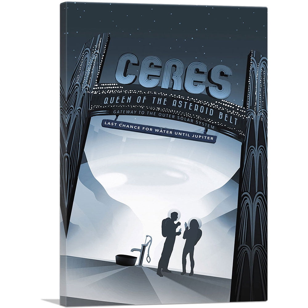 ARTCANVAS Ceres Queen of the Asteroid Belt First Explored Dwarf Planet ...