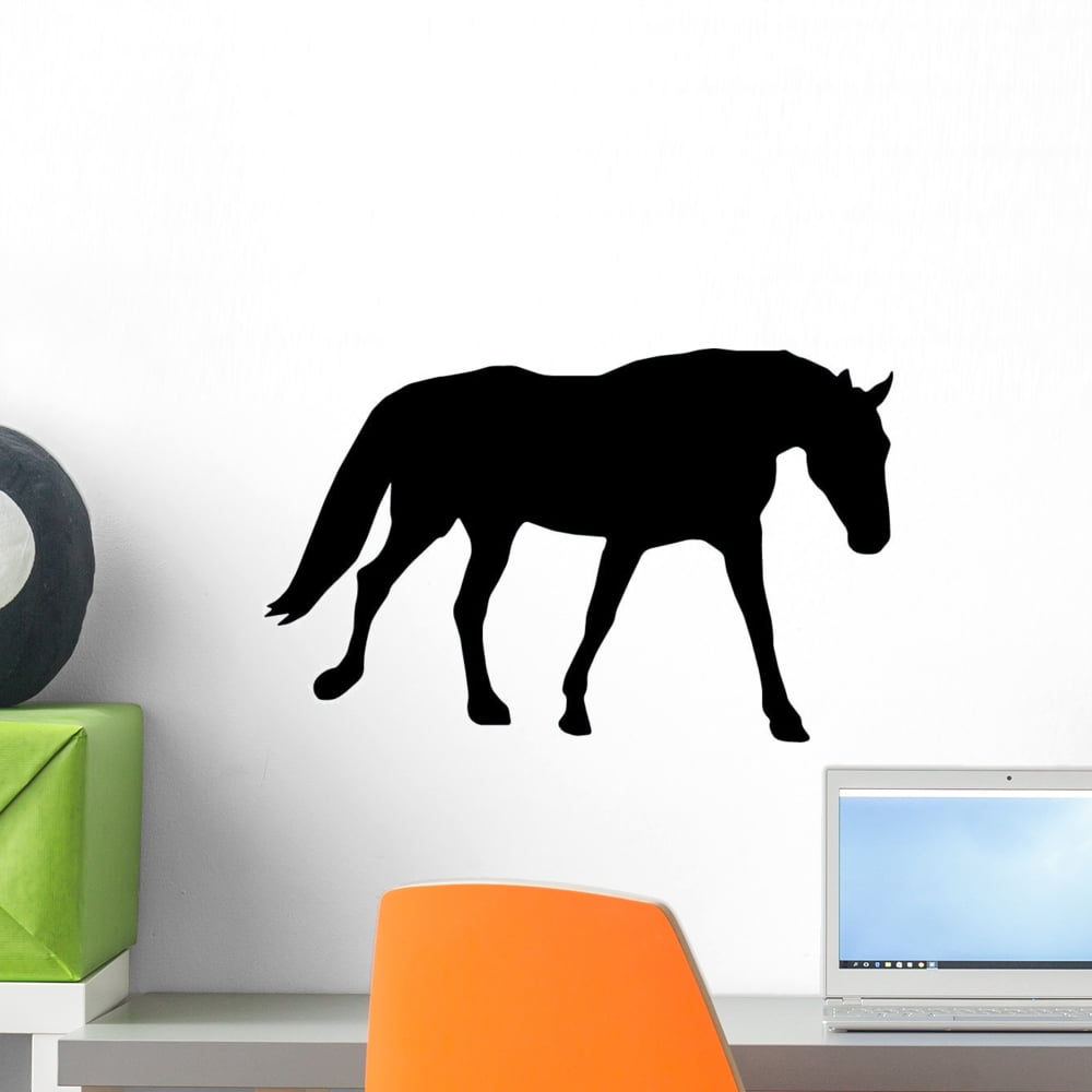 Horse Silhouette Wall Decal Sticker, Wallmonkeys Peel & Stick Vinyl ...