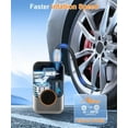 Tire Inflator Portable Air Compressor Cordless, 150 PSI Car Tires Air Pump, Mini Electric Bike ...