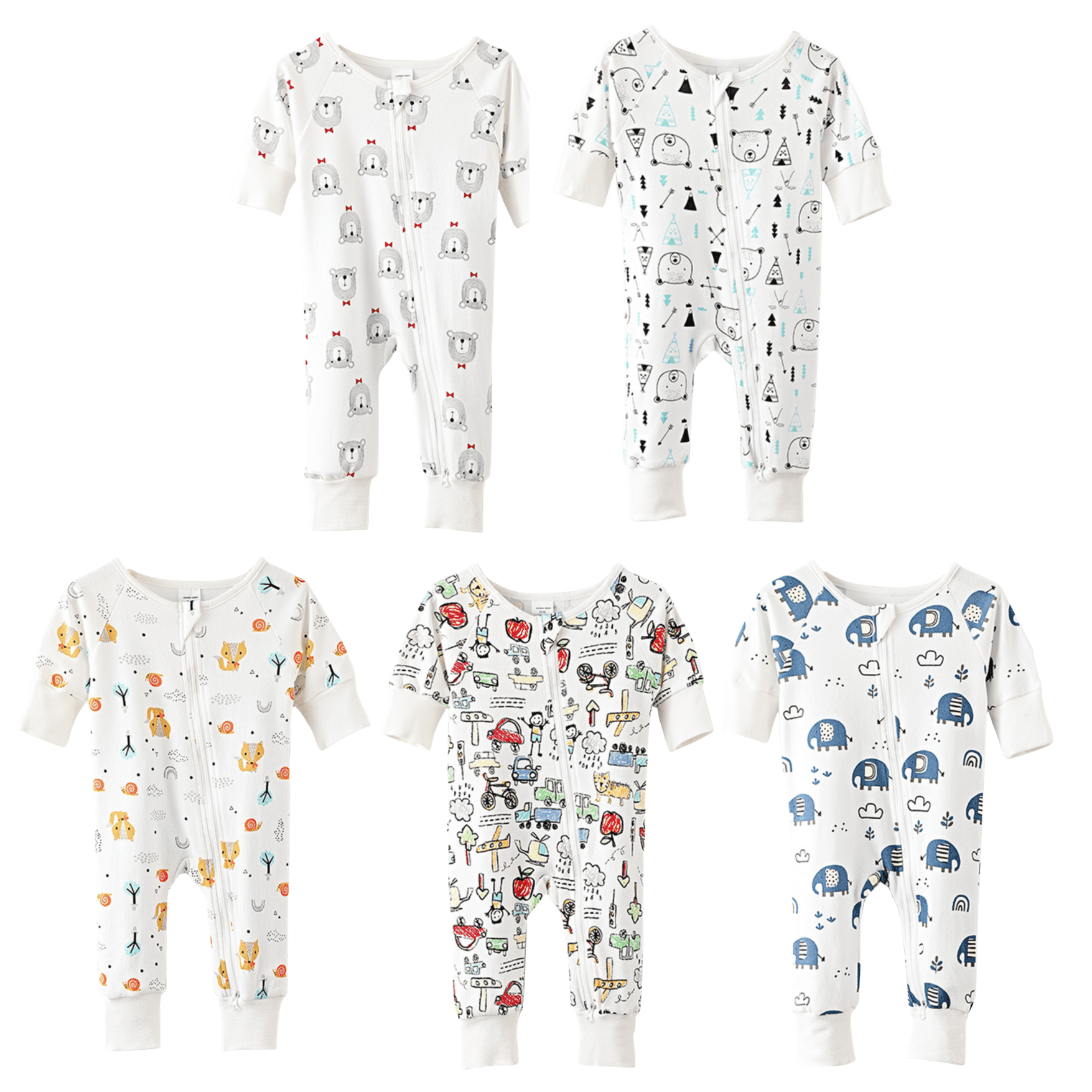 Click here for Kawaii Baby Cotton Bodysuit Sleeper  Hand And Feet... prices