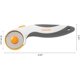 Fiskars Titanium Comfort Stick Rotary Cutter (45 mm) - Walmart.com