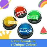 4-Pack buzzers for trivia games,family feud game for adults with buzzer ...