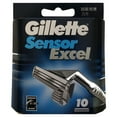 Gillette Sensor Excel Razor Blades Refills, 20 Cartridges, Microfin ...