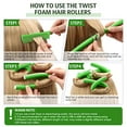 30 Pcs Flexible Curling Rods 9.45 Twist Foam Rollers Soft Foam No Heat ...