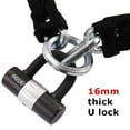 BIGLUFU Motorcycle Chain Lock, 5ft Cut-Resistant 12mm Manganese Steel ...