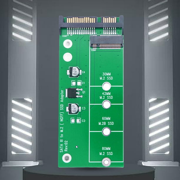 M.2 NGFF Converter B Key M2 SATA Riser para 2230-2280 M.2 SATA SSD ...