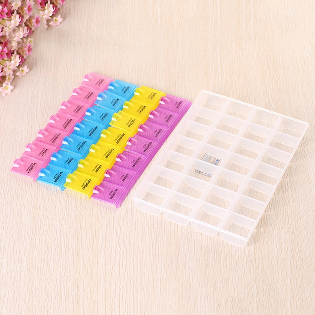 7 Days Pill Box Weekly Pill Box 7 Days 28 Compartments 4 Times A Day 7-days-pill-box-weekly-pill-box-7-days-28-compartments-4-times-a-day