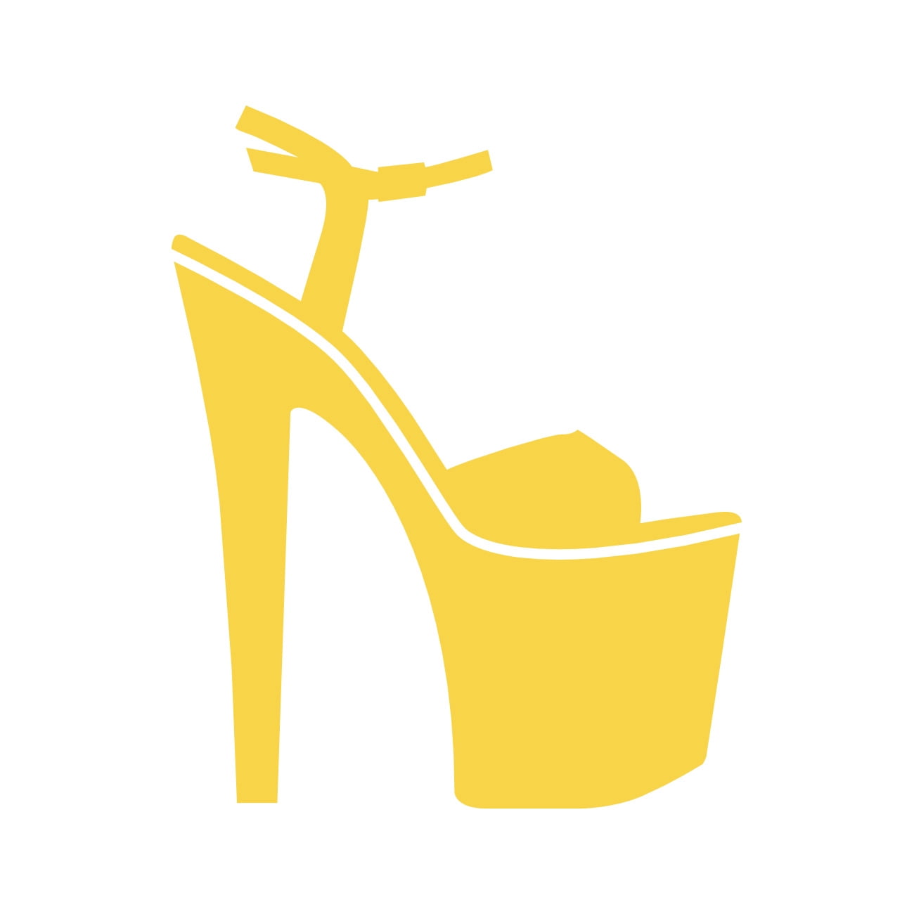 Stiletto Heel Sticker Decal Die Cut - Self Adhesive Vinyl ...