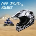 Oumurs DOT Motocross Motorcycle Helmet Open Face Off-road Dirt Bike ATV ...