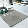 KQJQS Super Absorbent Dish Drying Mat - Large Kitchen Counter Mat for ...