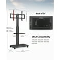 FITUEYES TV Stand with Swivel Mount with Adjustable Shelf for TVs up to ...