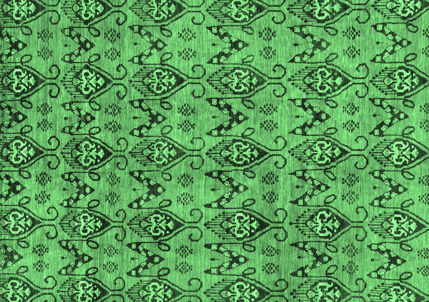 Ahgly Company Indoor Rectangle Abstract Emerald Green Modern Area Rugs ...