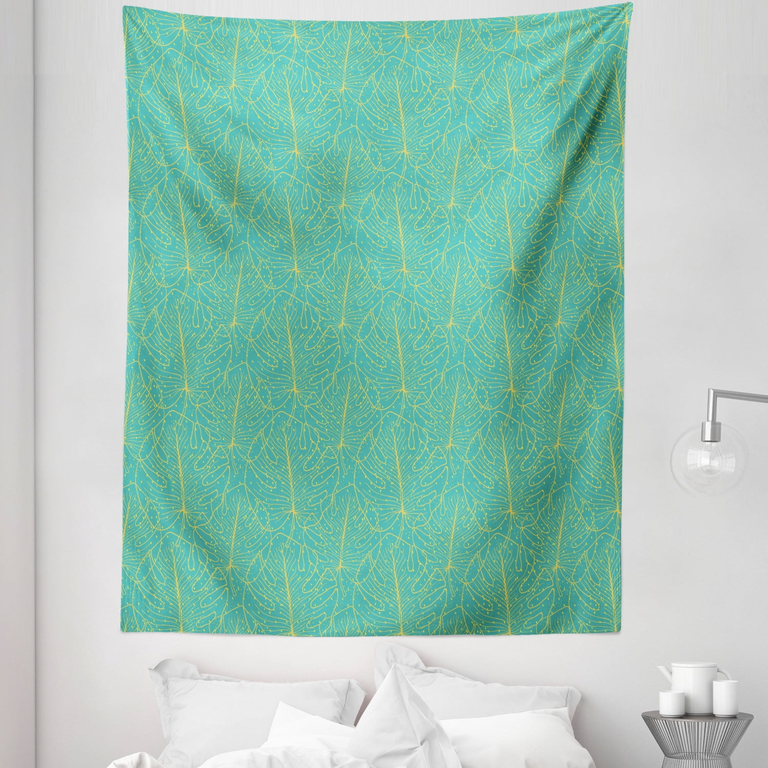 Leaf Tapestry, Abstract Design of Tropical Monstera Leaves with ...