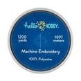 Hello Hobby Black Machine Embroidery Thread, 100% Polyester, 40 WT ...