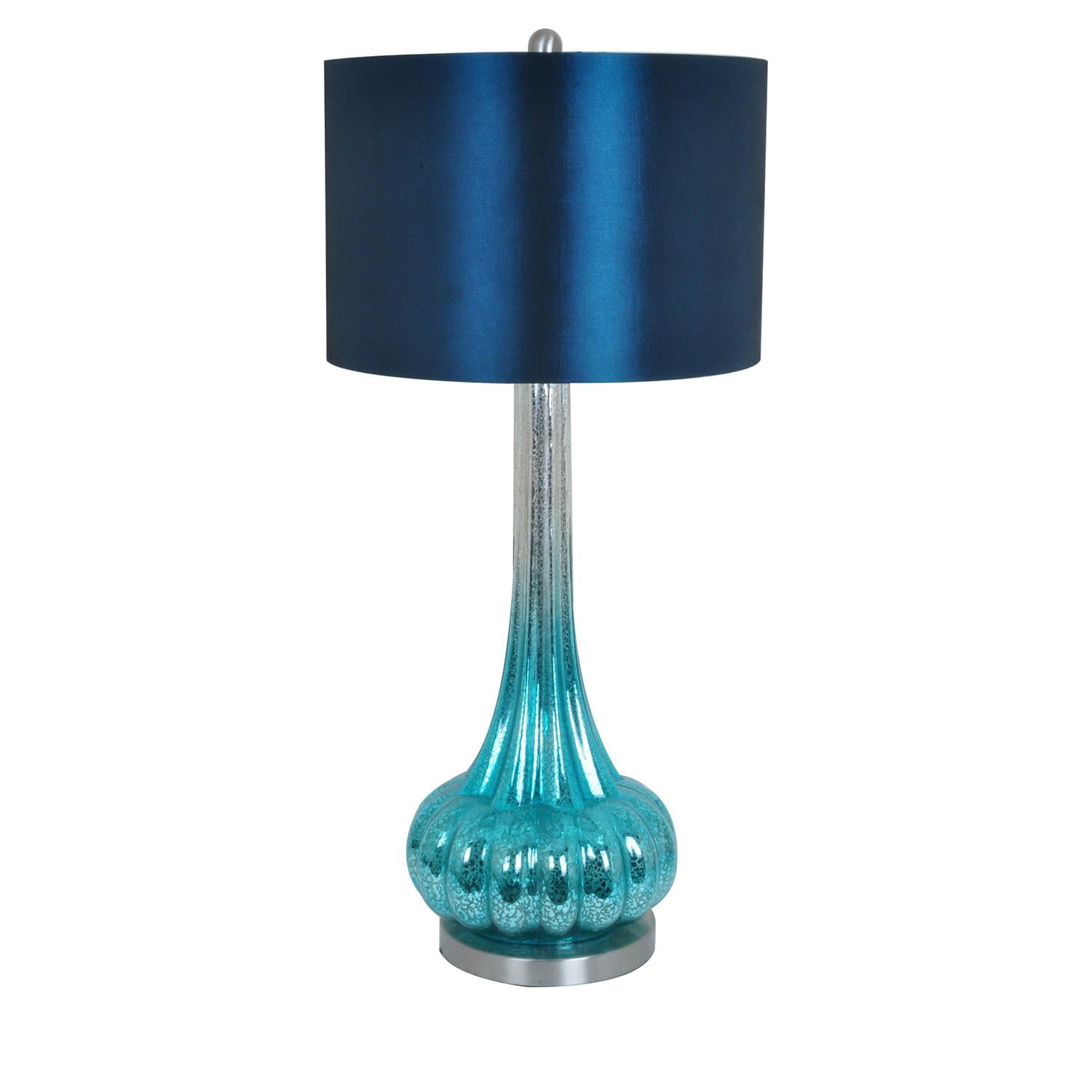 Peacock 33-Inch Table Lamp, Blue - Walmart.com