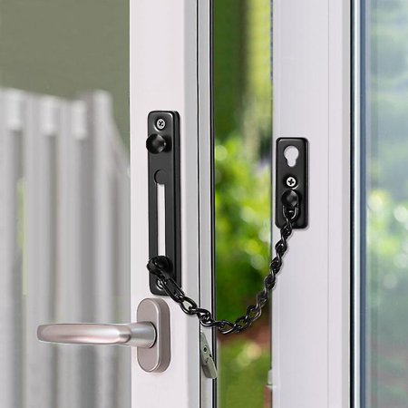 Security Door Chain Narrow Door Limiter Spring Loaded Anti-theft Door ...