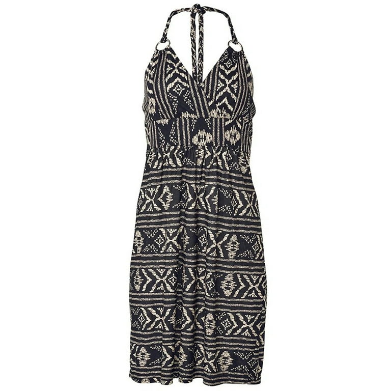 Black And White Tribal Print Dress Outfit