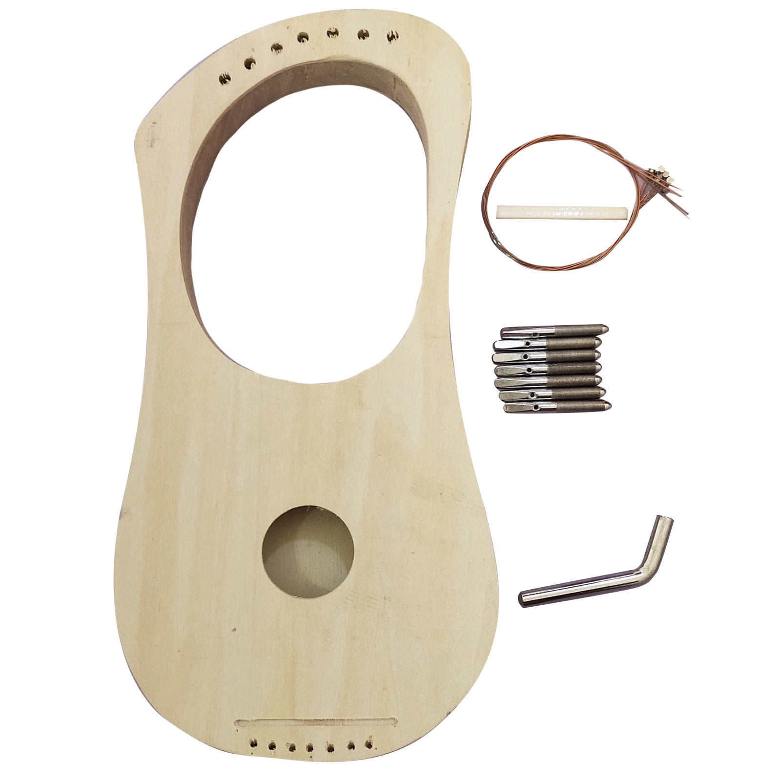 7-String Lyre Harp Ancient Style Lyres Terminalia Wood String ...