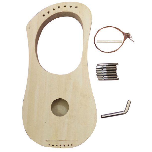 7-String Lyre Harp Ancient Style Lyres Terminalia Wood String ...