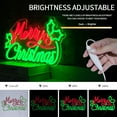 SRWEHG-Merry Christmas Neon Signs for Wall Decor Dimmable Merry Xmas ...