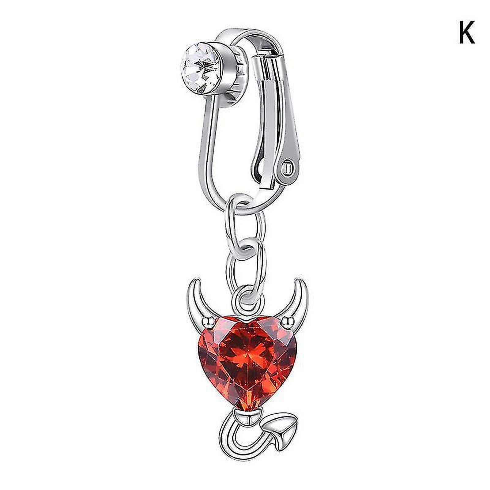 Click here for Vorcoy 1pc Fake Belly Button Ring Fake Clip On Bel... prices