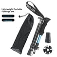 5-Section Aluminum Alloy Foldable Trekking Poles, Lightweight Short ...