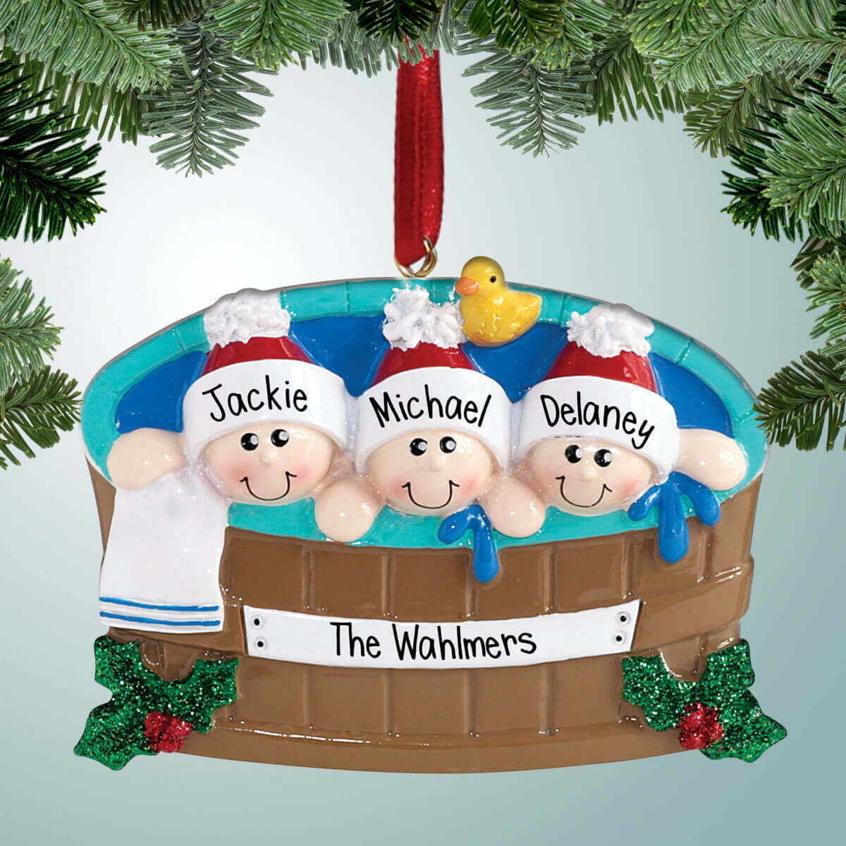 Hot Tub Family with Holly - 3 - Family of 2,3,4,5,6 - Personalized ...