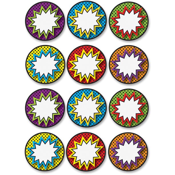 Ashley, ASH10059, Dry Erase Superhero Die-cut Magnets, 1 Set ...