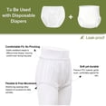3Pack Adult Diaper Cover Plastic Pants, Washable Reusable Waterproof ...