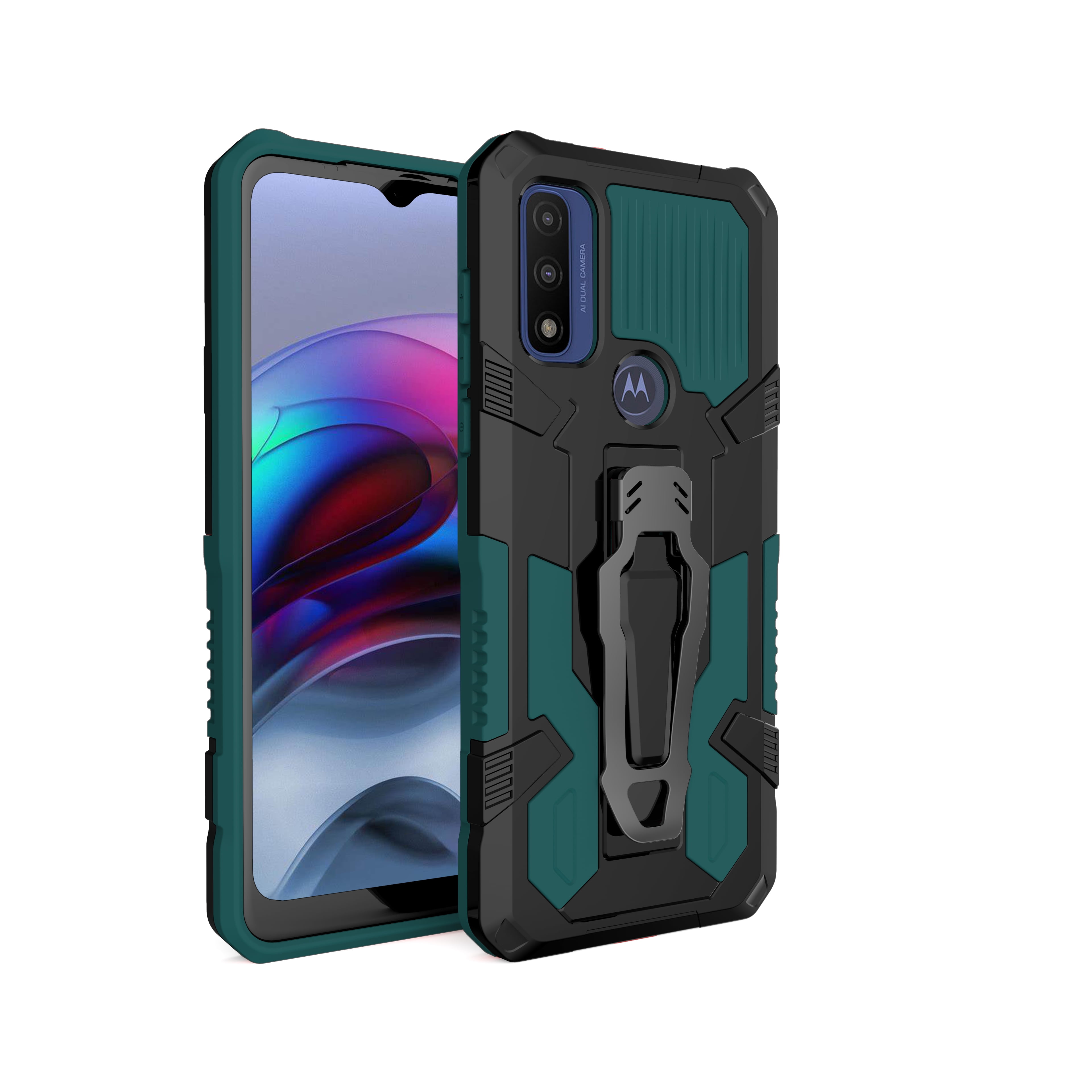 Feishell Armor Cover for Motorola Moto G Pure 6.5 inch,Shockproof ...