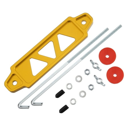 1 Set Battery Hold Down Bracket Tray Tie Down Kit Car Washers Nuts Kit ...