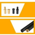 YIEMEEN 1 Pair Aluminum Screw Connectors 1/4 Male & Female Converters ...
