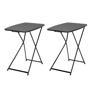 Mainstays 26" Adjustable Height Personal Folding Table, Black - Walmart.com