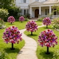 AuroraX Purple Artificial Topiary Ball Fake Topiary for Garden ...