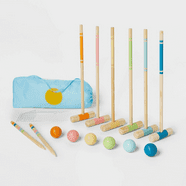 GoSports Outdoor Backyard Game - Deluxe Wooden Croquet Set for Adults ...